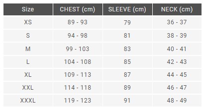 Mérettáblázat márkánként - Decathlon