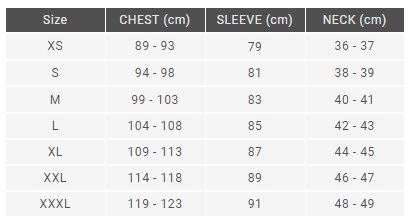 Mérettáblázat márkánként - Decathlon